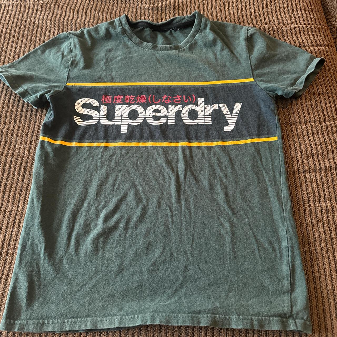 Green Superdry Japanese graphic tee. #japanese... | Depop