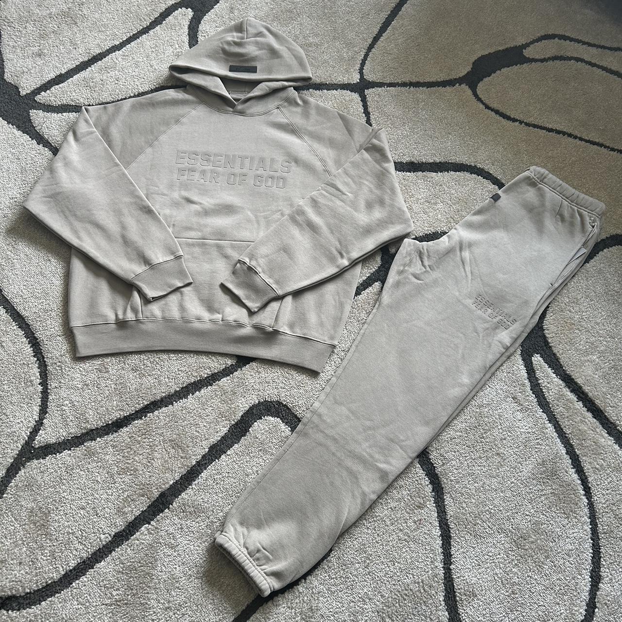 Essentials suit stone color Brand new Full set size... - Depop