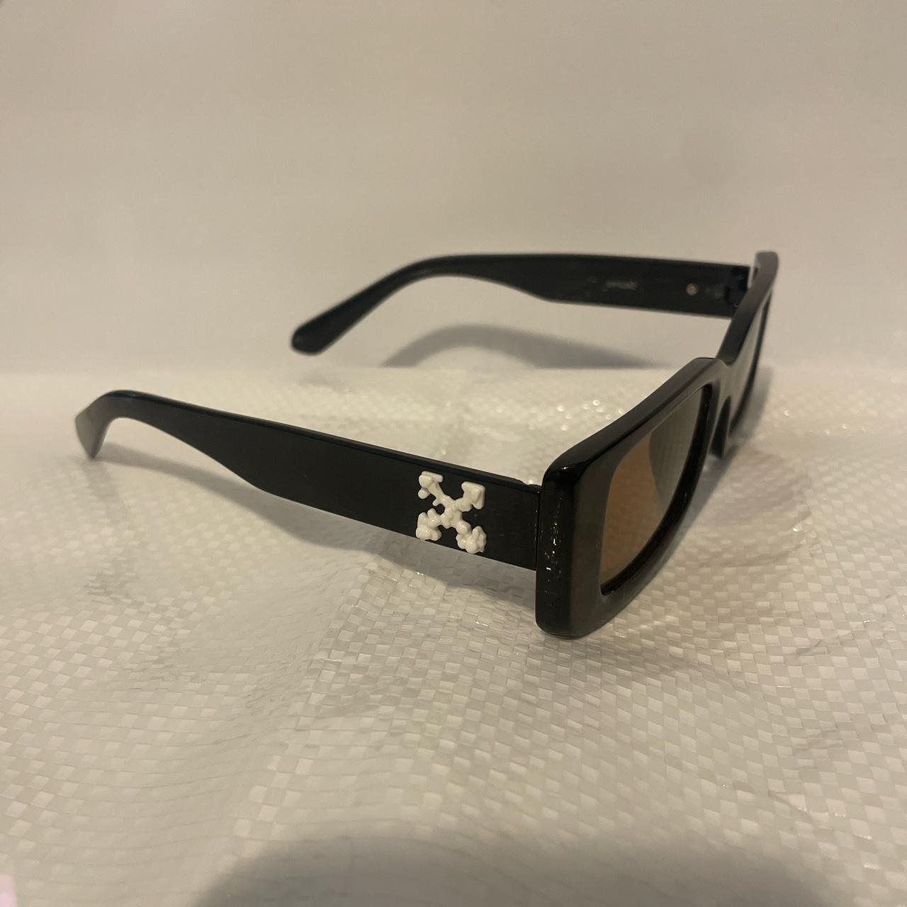 off white glasses black - Depop
