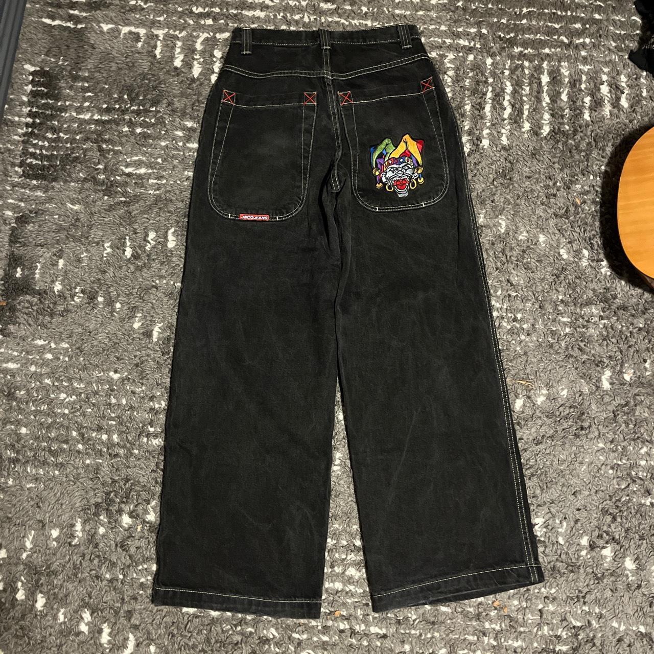 JNCO Men's Black Jeans Jnco jesters size 31x30 in... - Depop
