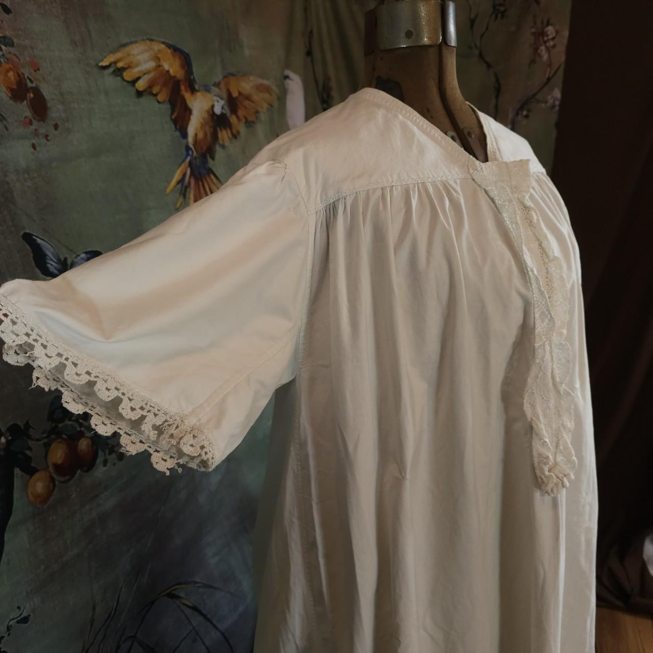 Antique Edwardian 1900s Nightgown Slip Dress... - Depop