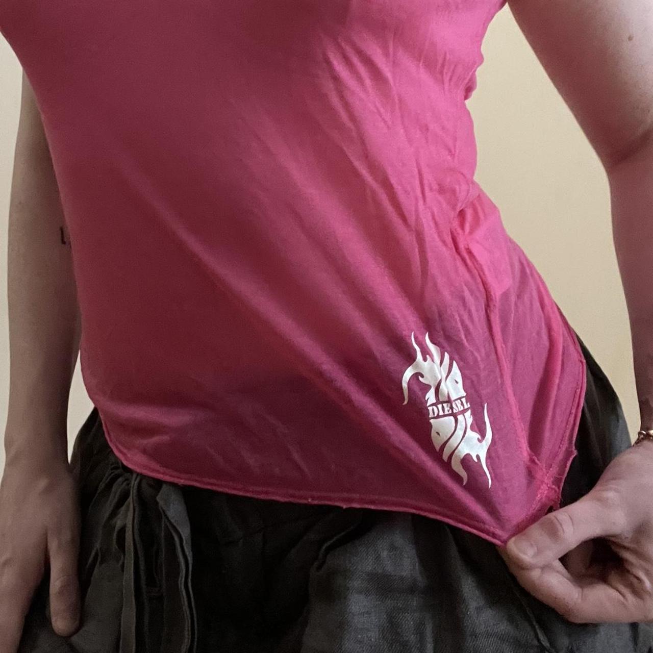 Diesel Women's Pink Top | Depop