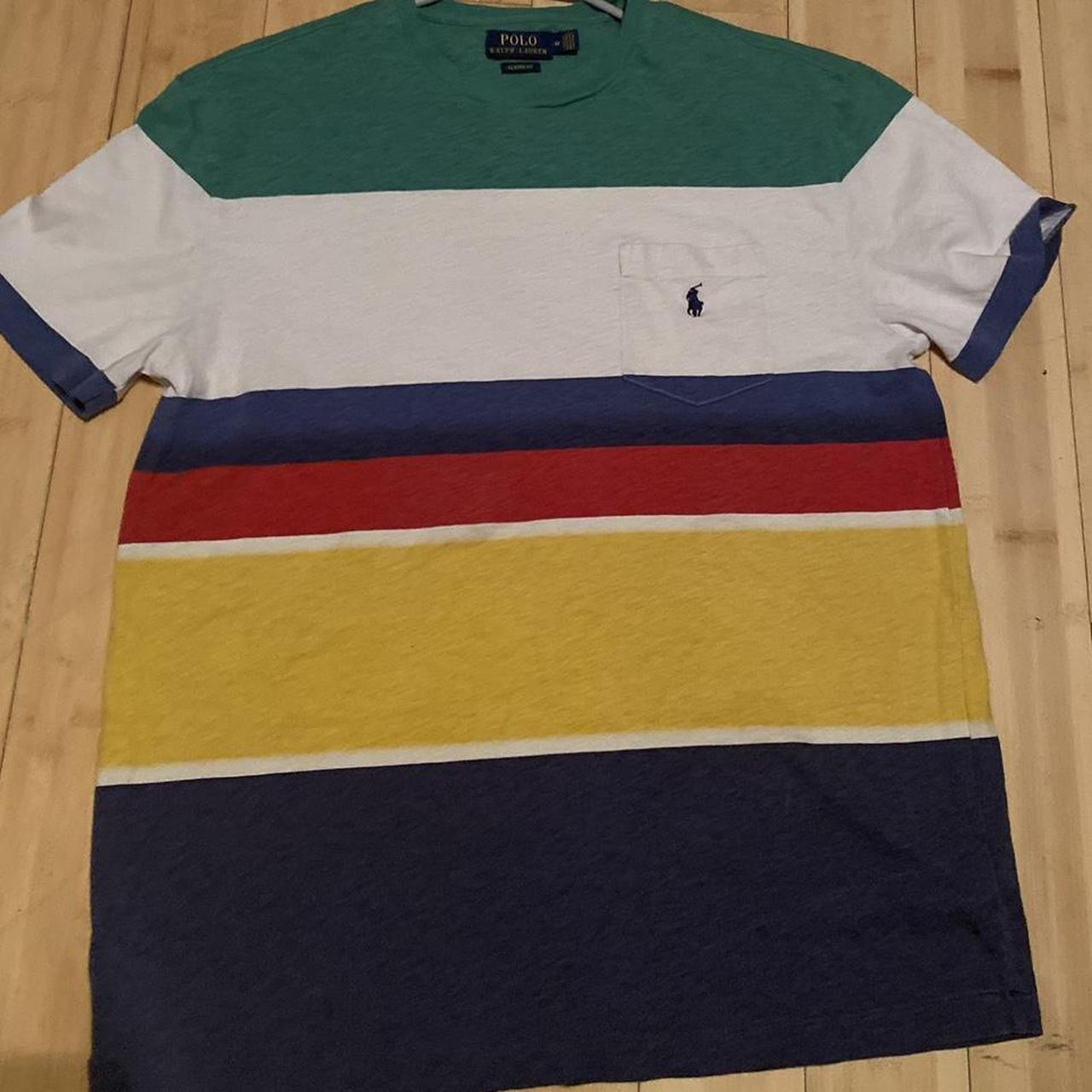 Colorful Polo Shirt Medium Men’s - Depop