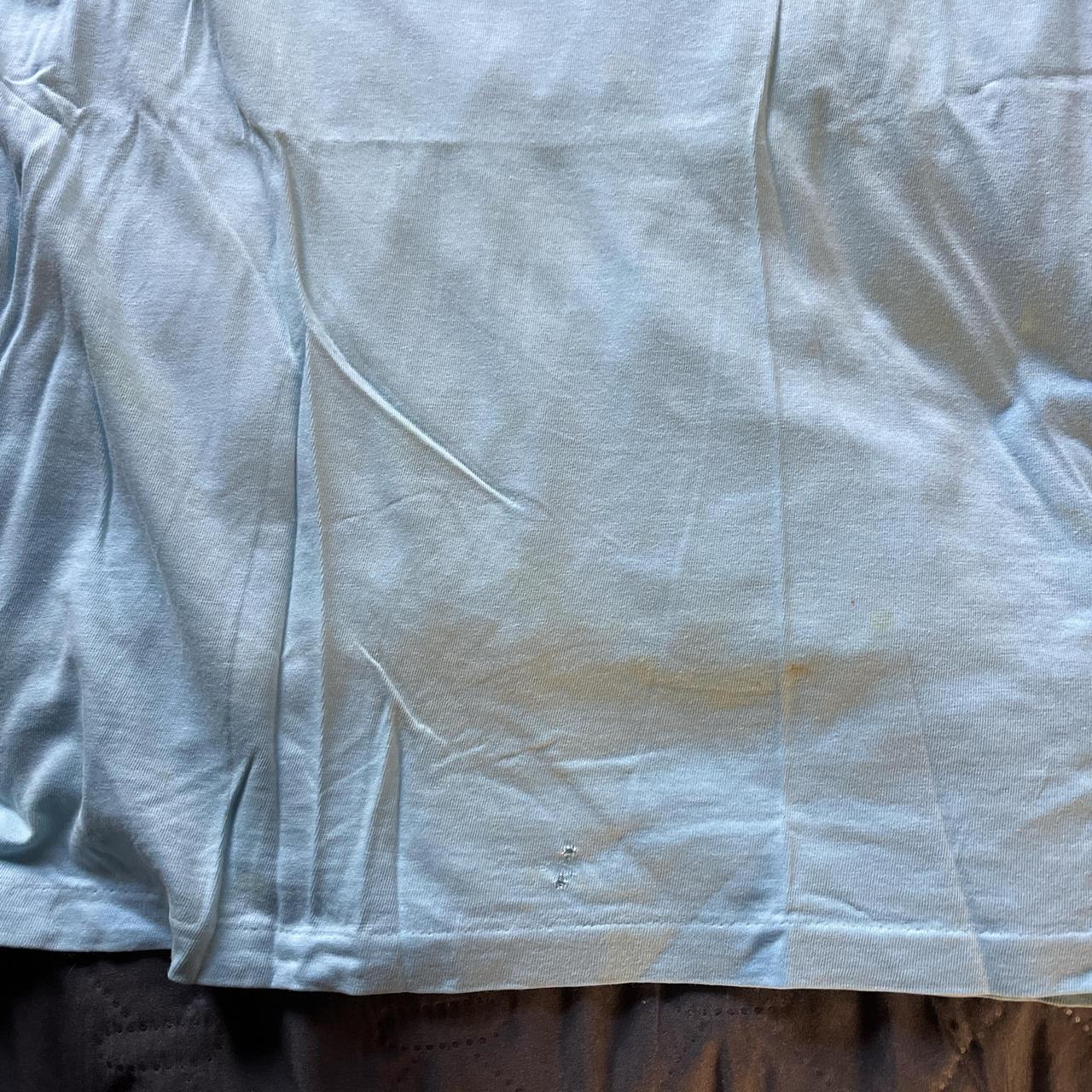 Polo Ralph Lauren baby blue v-neck t-shirt some... - Depop