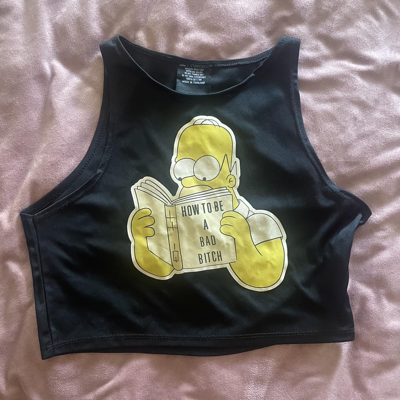 Homer Simpson crop, best fit 8-10 - Depop