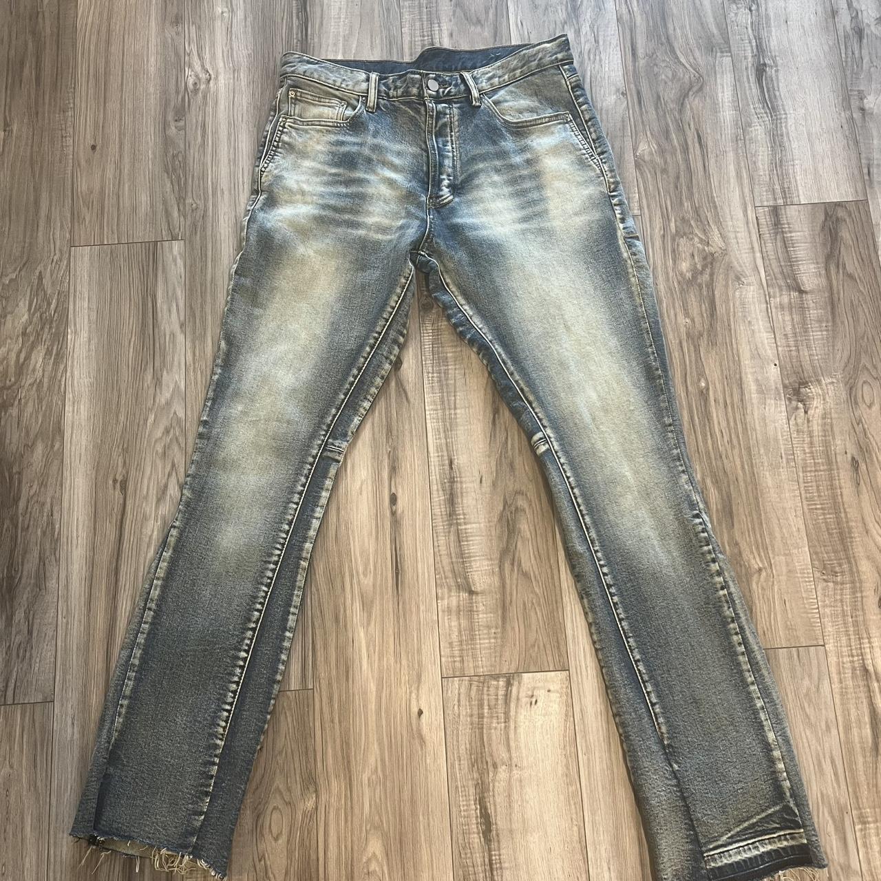 MNML | Men 32 | Flaire Jeans | Distressed #Fashion... | Depop