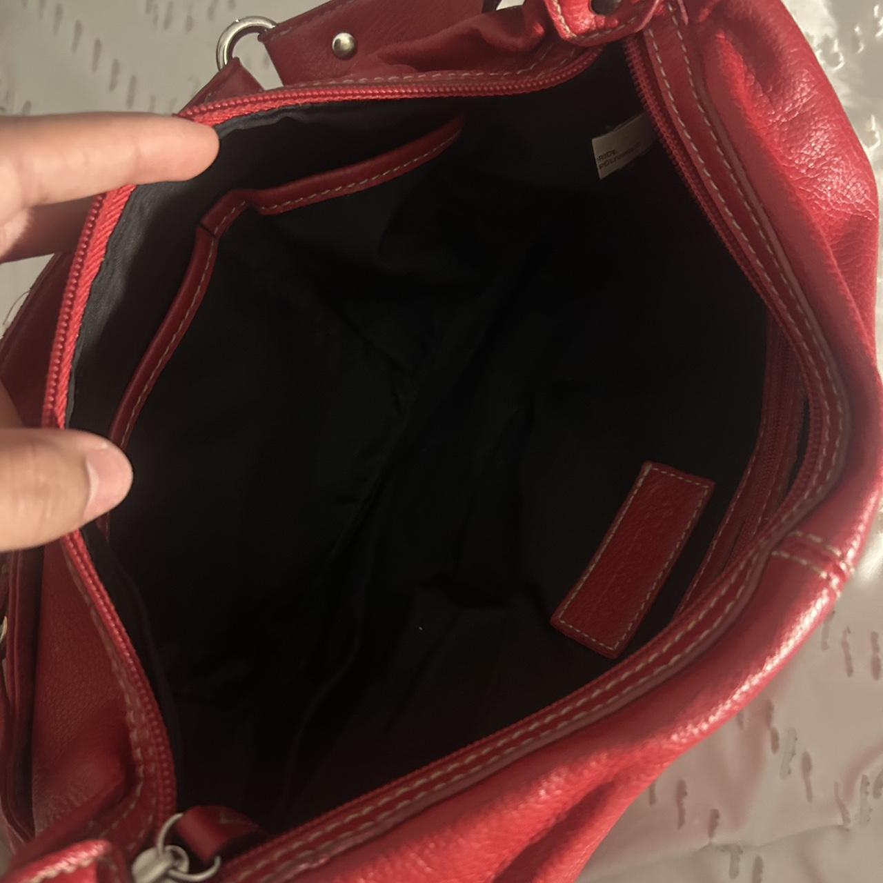 Red 90s Buckle bag #redbag #y2k #90s #bucklebag - Depop