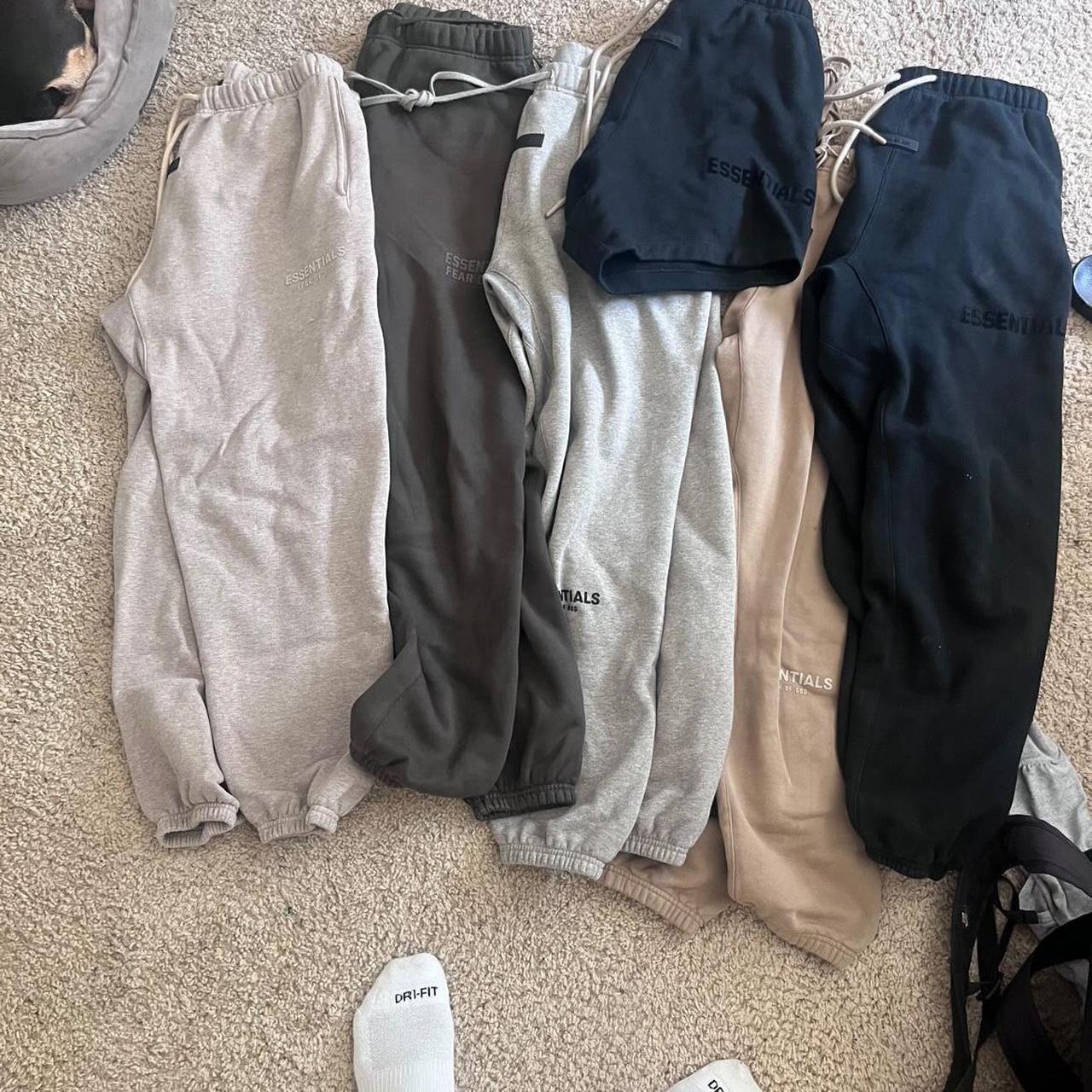 Essentials joggers - 5 pairs, grey and black... - Depop