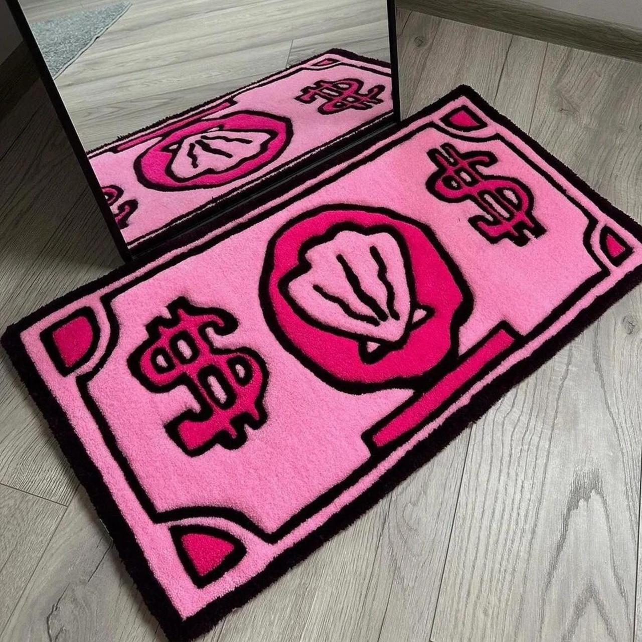 Pink and black money bank mat #money y2k room... - Depop