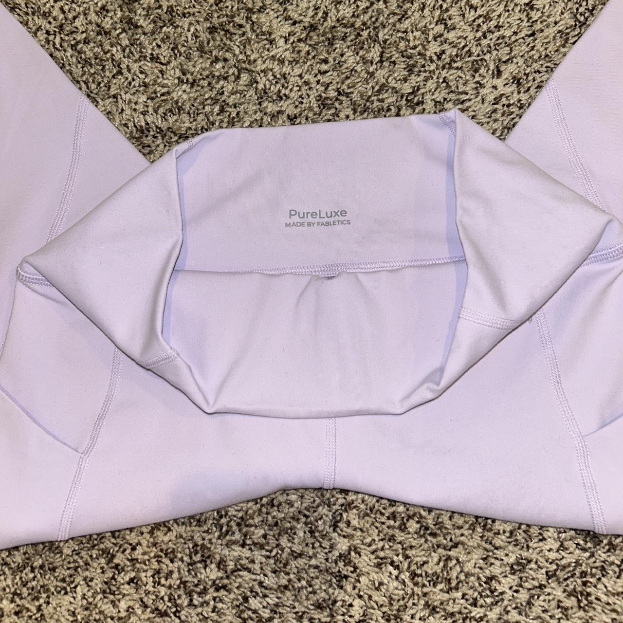 Lavender Fabletics Capri leggings #leggings | Depop