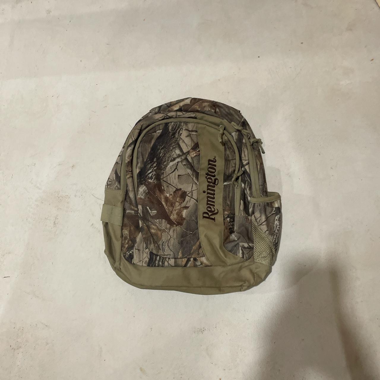 Remington camo backpack with multiple pockets and... - Depop