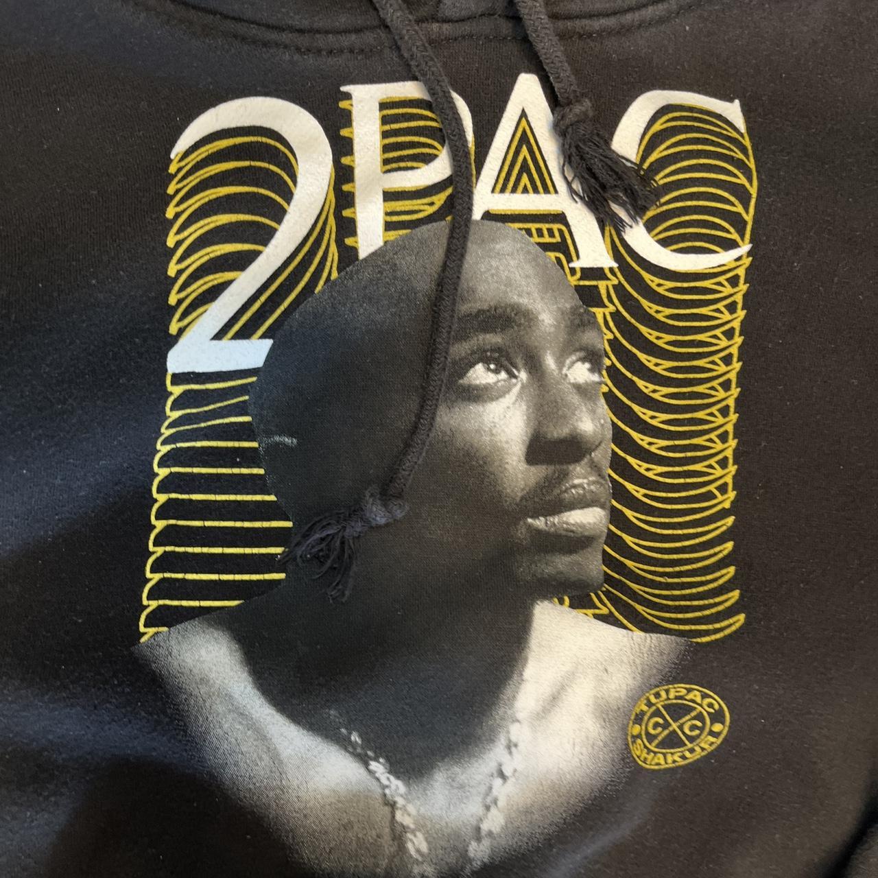 Vintage 90s 2Pac cross colors black and yellow... | Depop