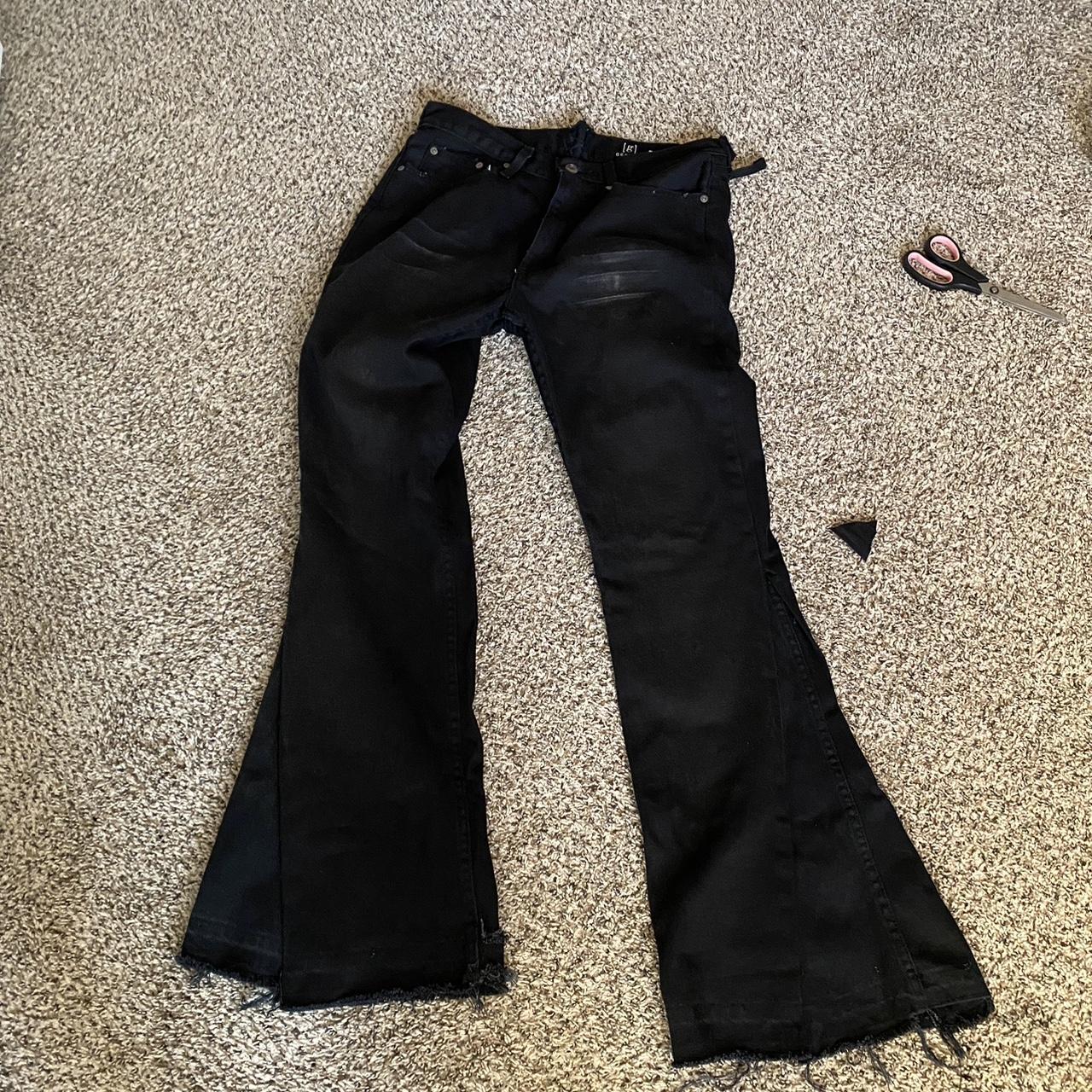 Dm to buy $app only Custom made Flared jeans... - Depop