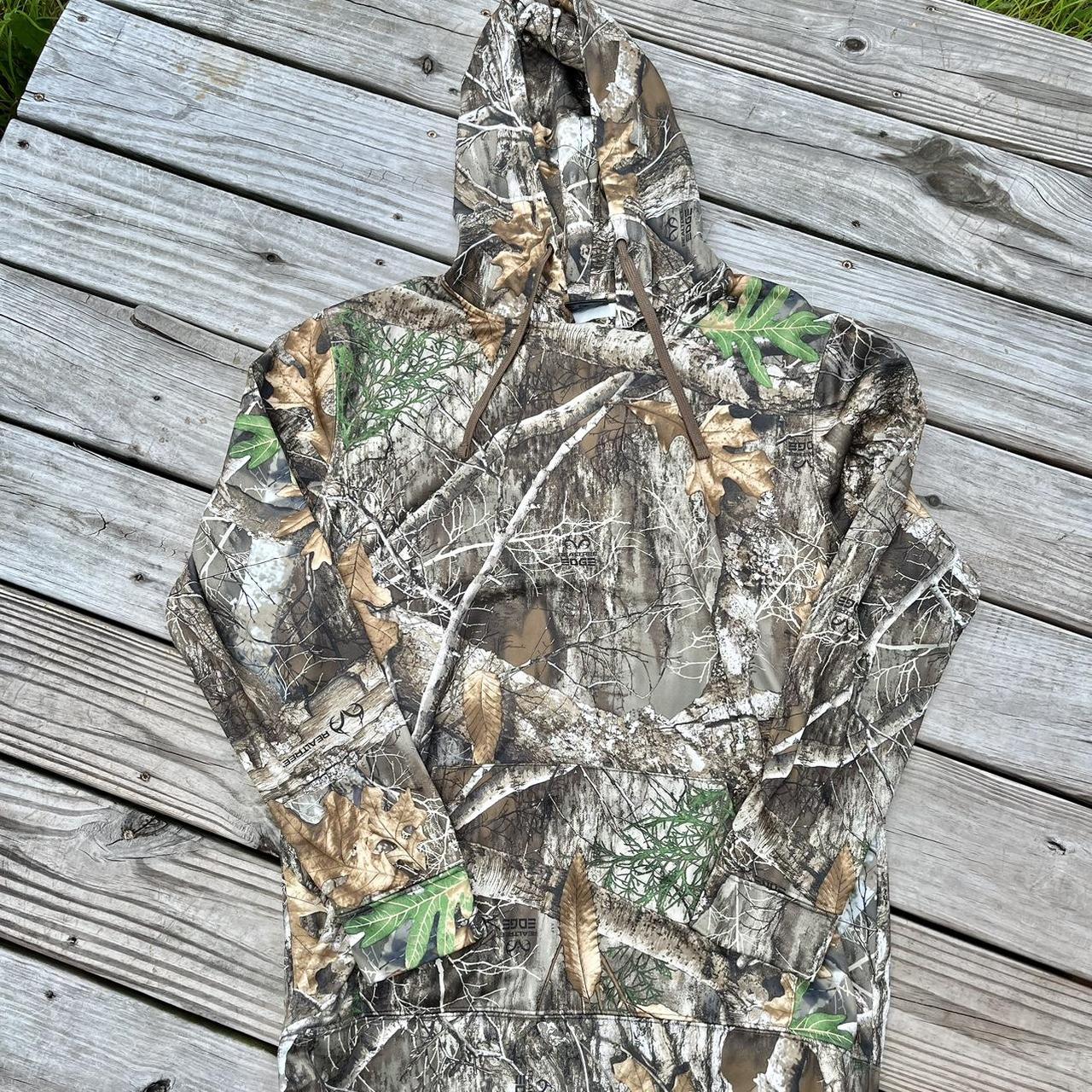 Real tree camo hoodie - super warm and cozy, perfect... - Depop
