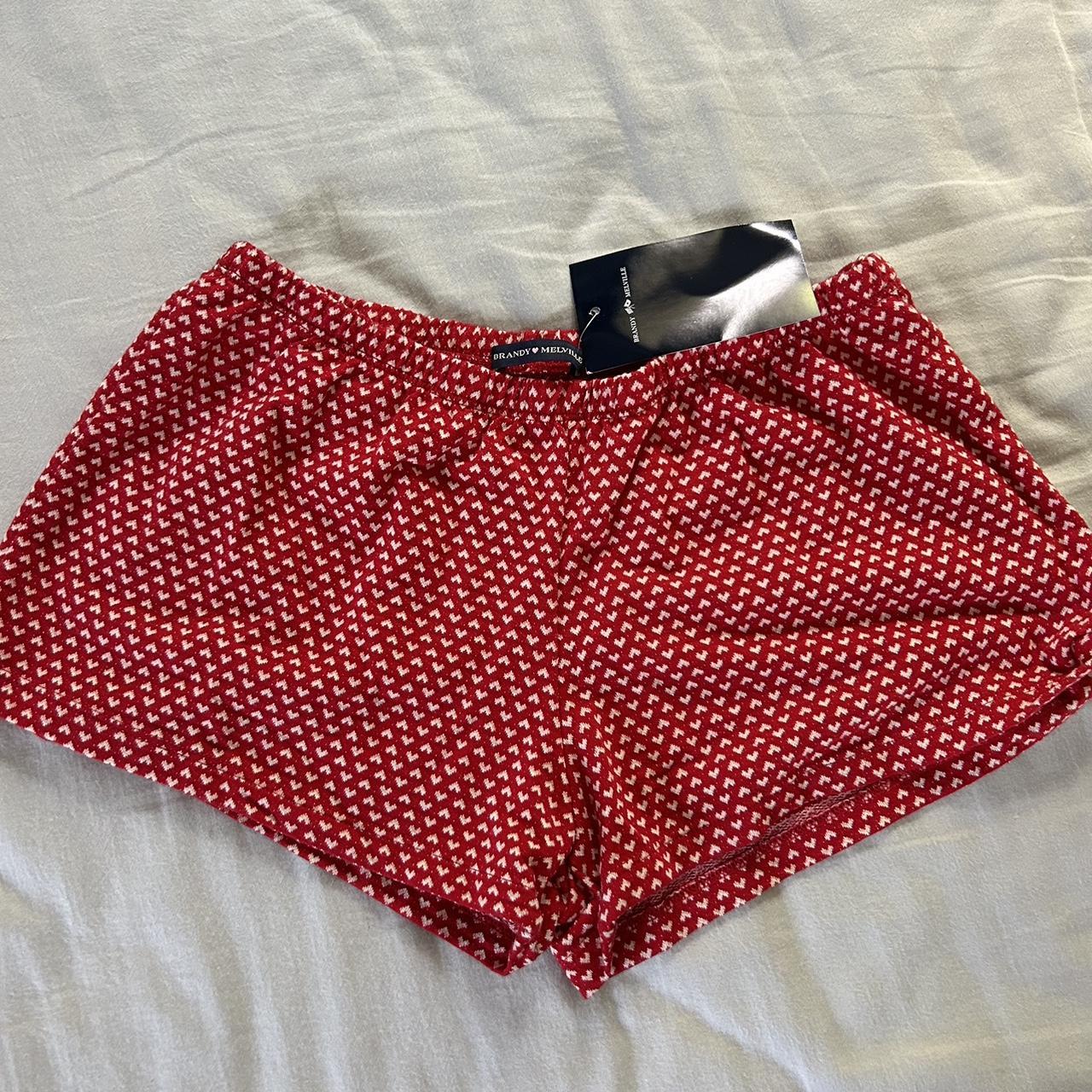 Brandy Melville red Shorts - Depop