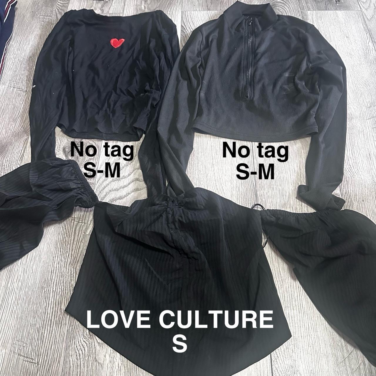 💰Black crop top bundle💰 - 3 long sleeve, 1 short... | Depop