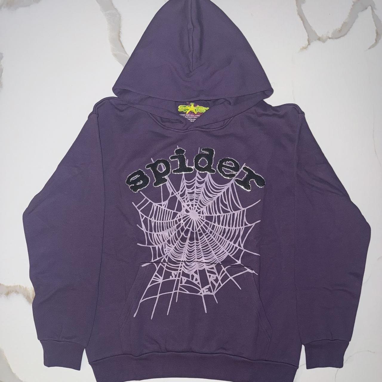 Sp5der “Grape” Hoodie Size: Medium & XXL Condition:... | Depop