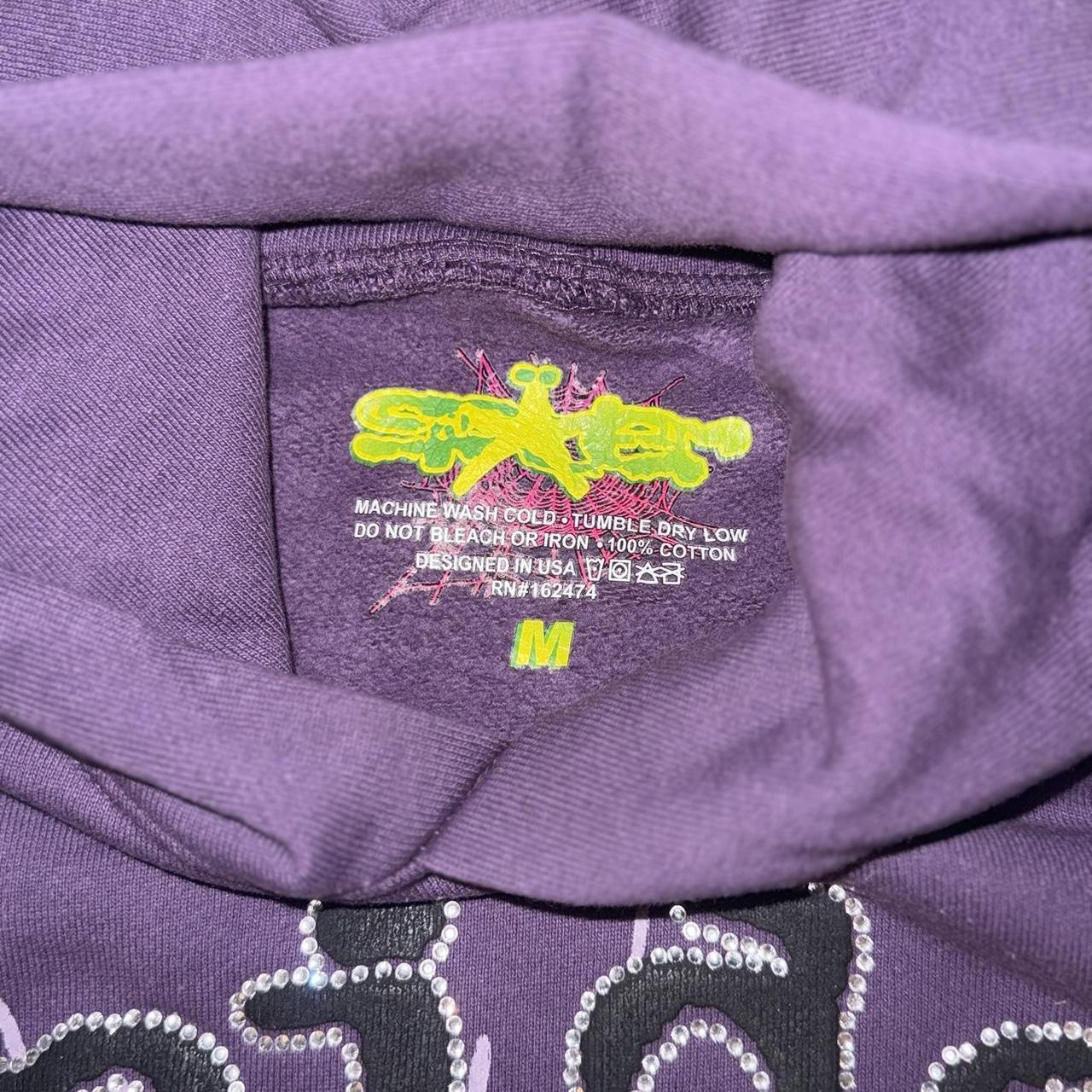 Sp5der “Grape” Hoodie Size: Medium & XXL Condition:... | Depop