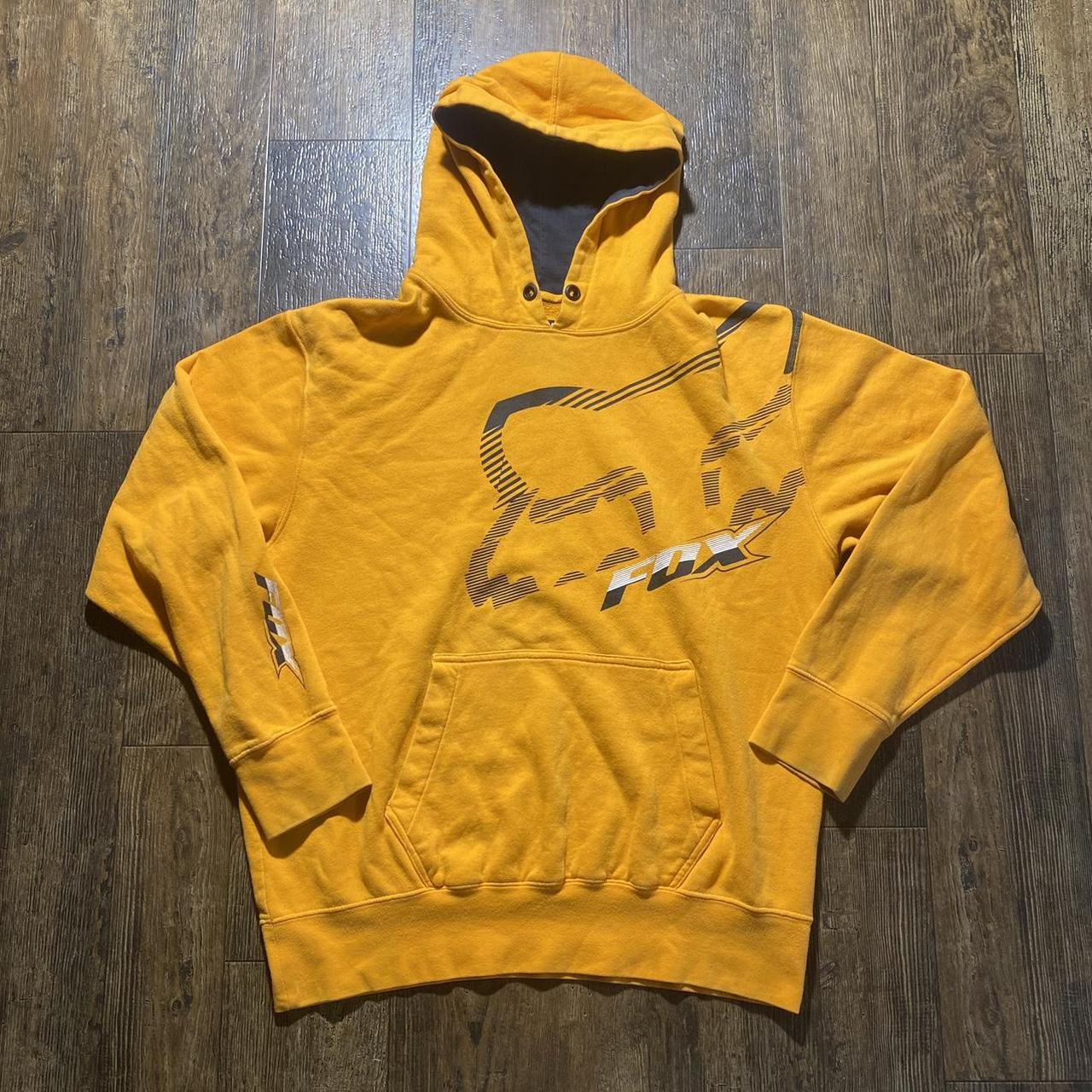 Y2K Fox Racing Graphic Logo Mens Adult Hoodie... - Depop