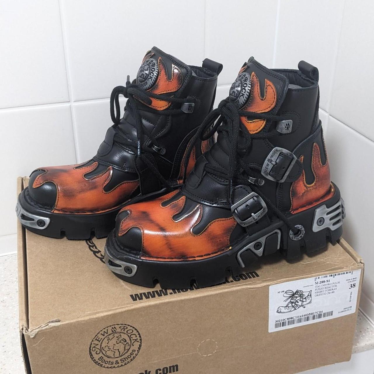 New rock platform ankle boots. Brand new, never worn... - Depop