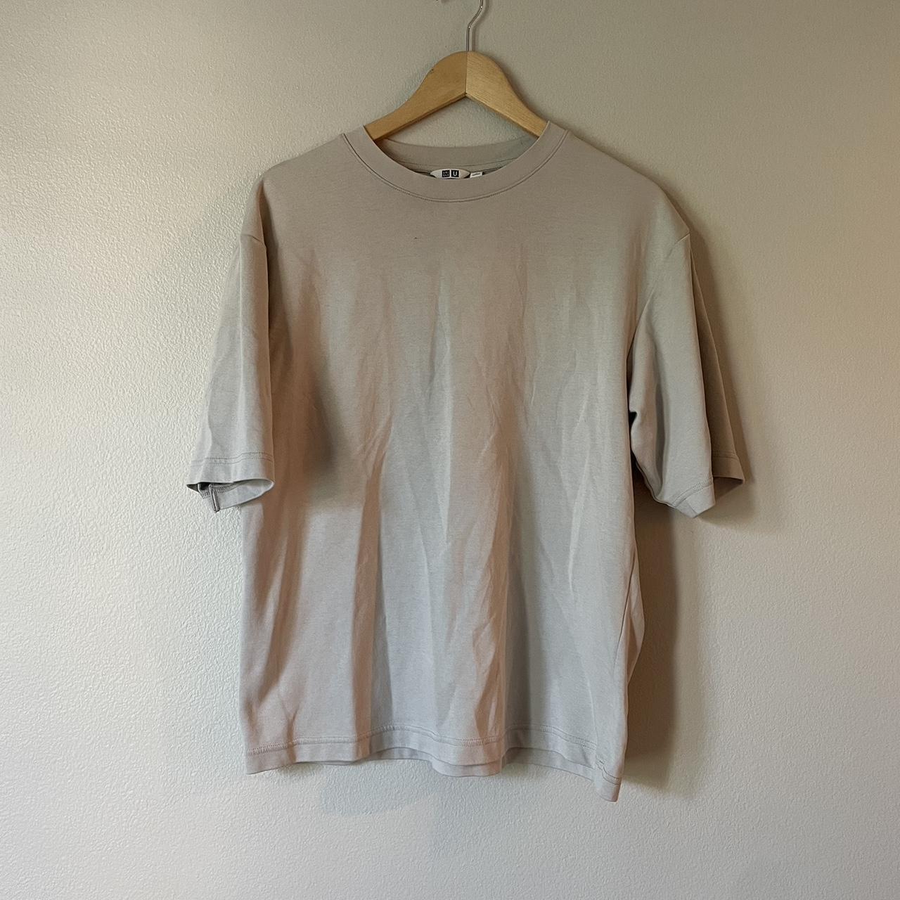 Uniqlo Airism Tee size medium beige - Depop