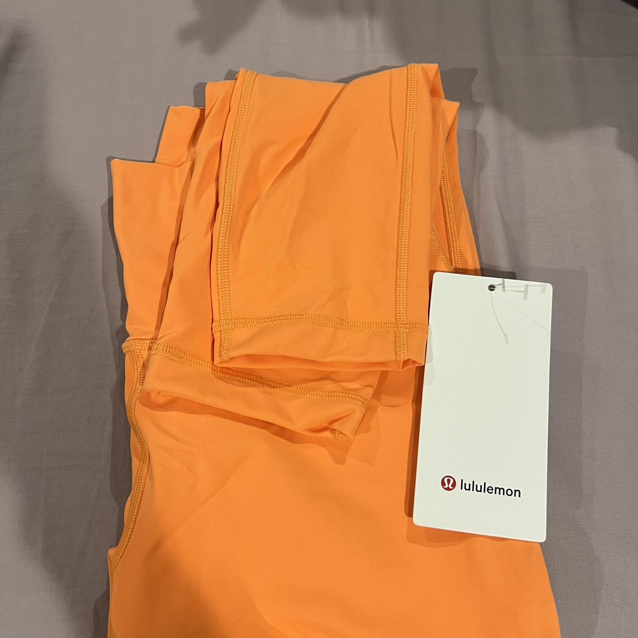 Lululemon orange speed up leggings #leggings - Depop