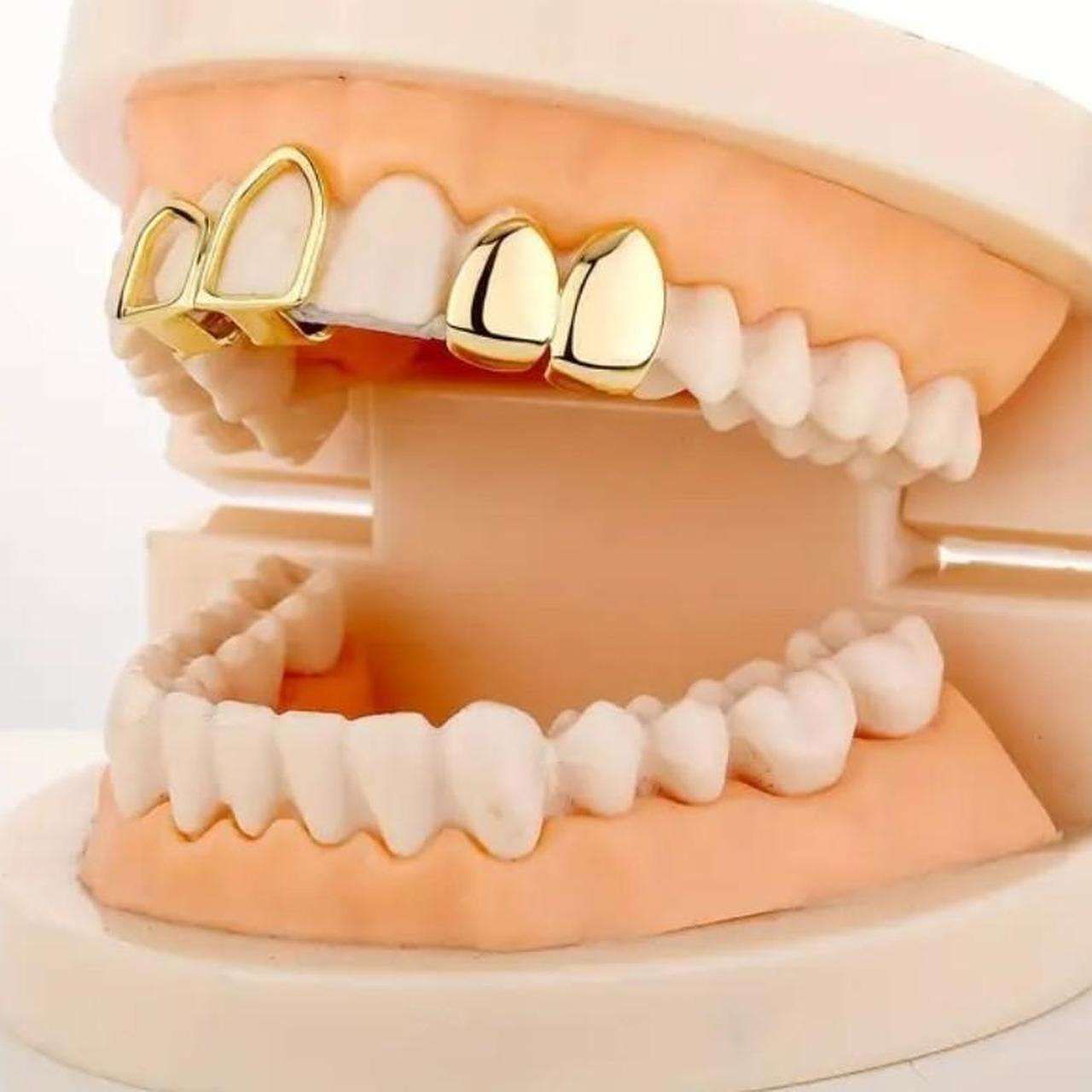 🖤 Fake Teeth Bling/Grillz 4pc Set Available in... | Depop
