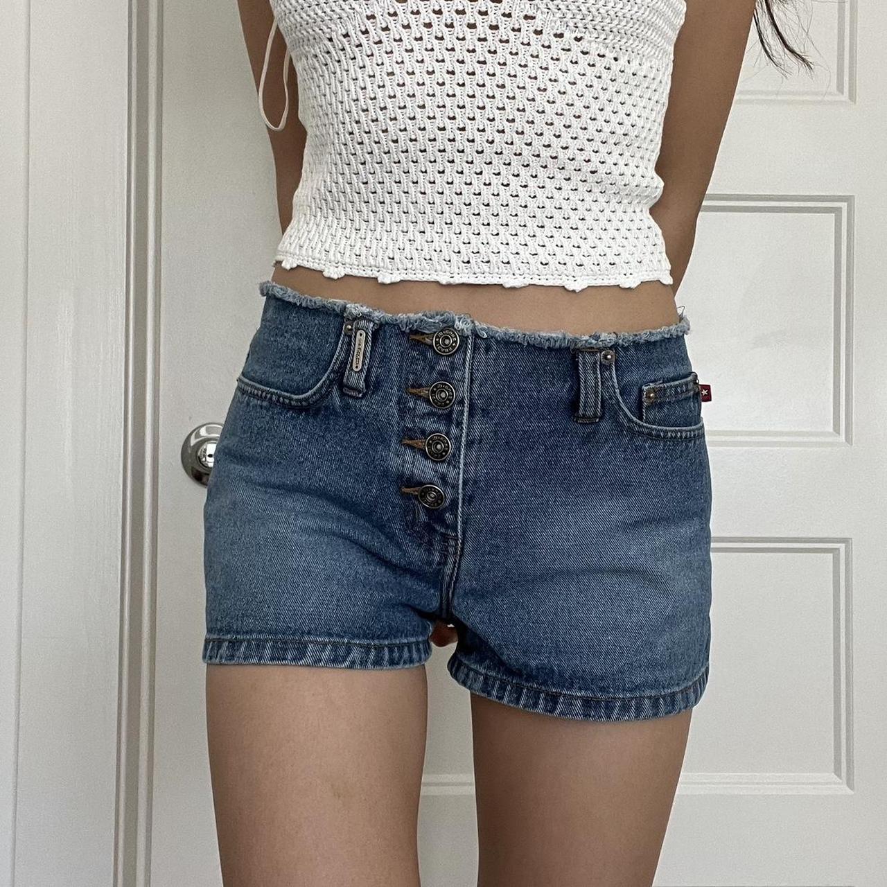 Vintage Y2k Denim Cut Off Shorts Xs Zana Di Brand Depop