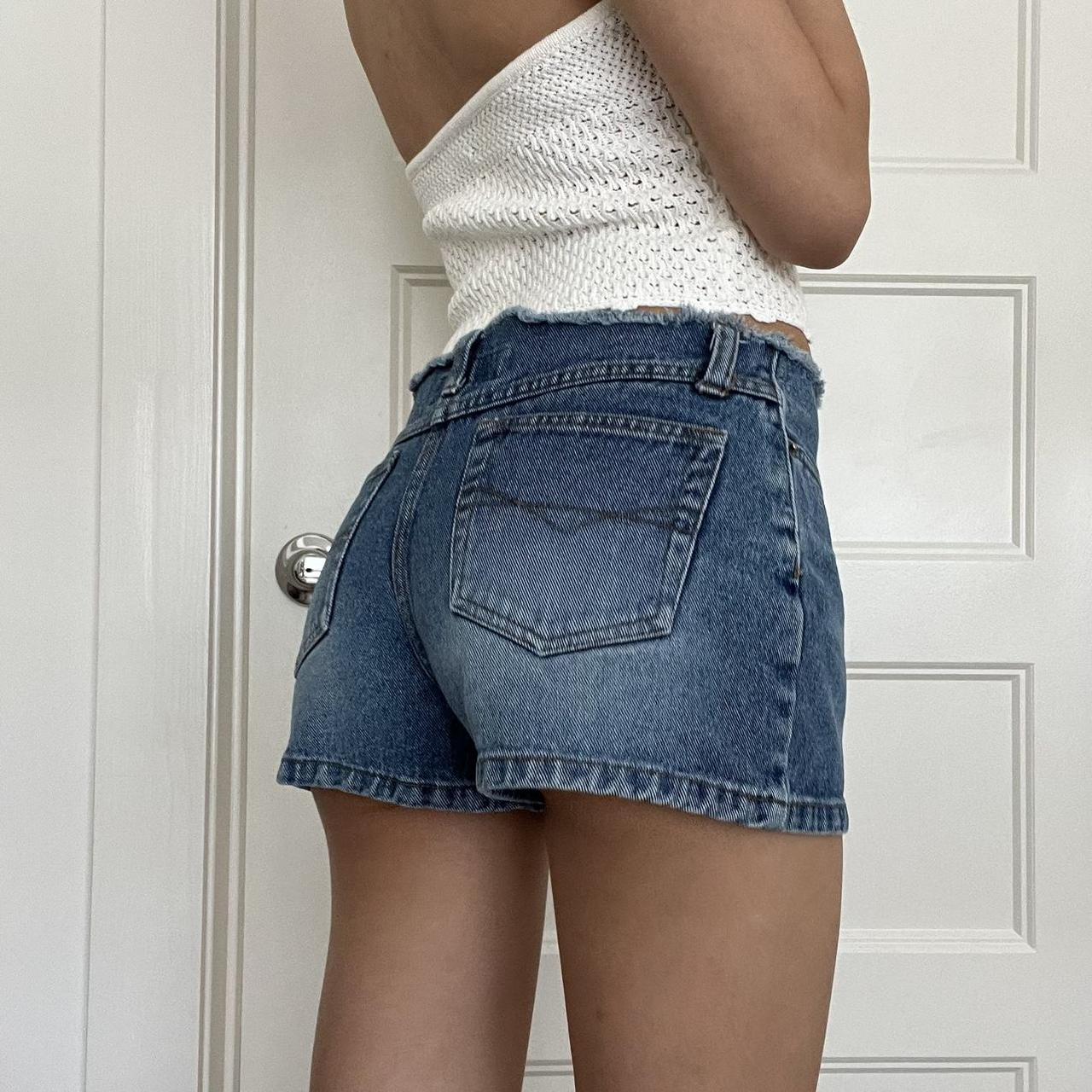 Vintage Y2k Denim Cut Off Shorts Xs Zana Di Brand Depop