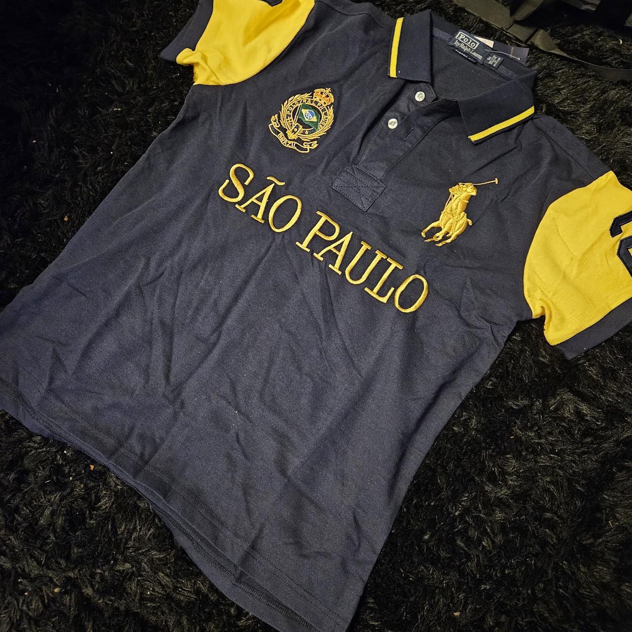 Vintage "Sao Paulo" Polo Free & Same Day Shipping... - Depop