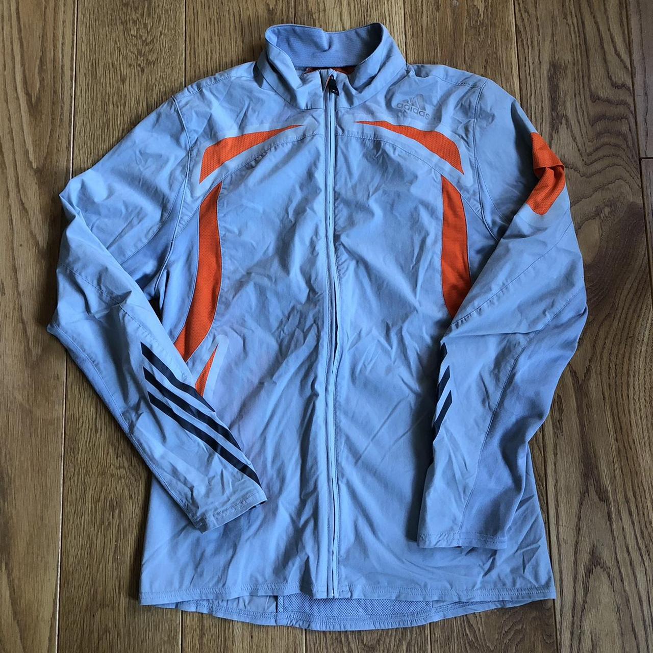 Adidas Climacool Running Zip Up Jacket Grey/silver... - Depop