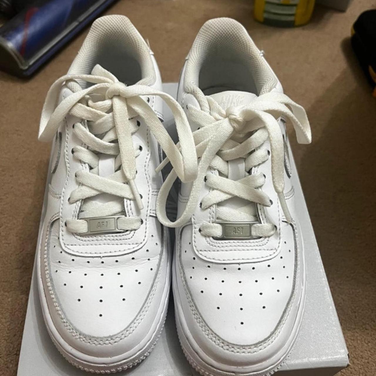 White airforce, slight mark on one side but good... - Depop
