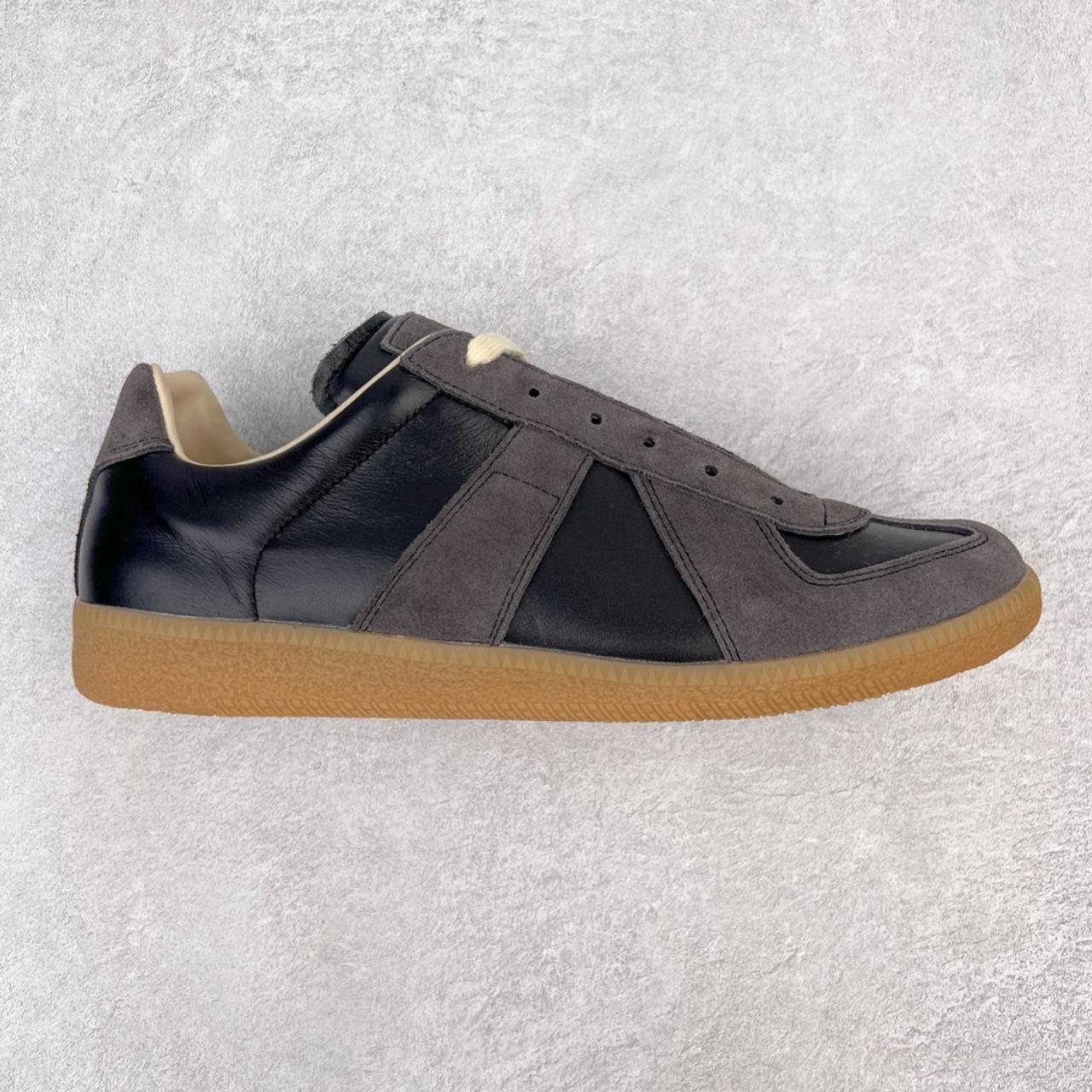 Maison Margiela Black Grey Gats Replica Sneakers New... - Depop