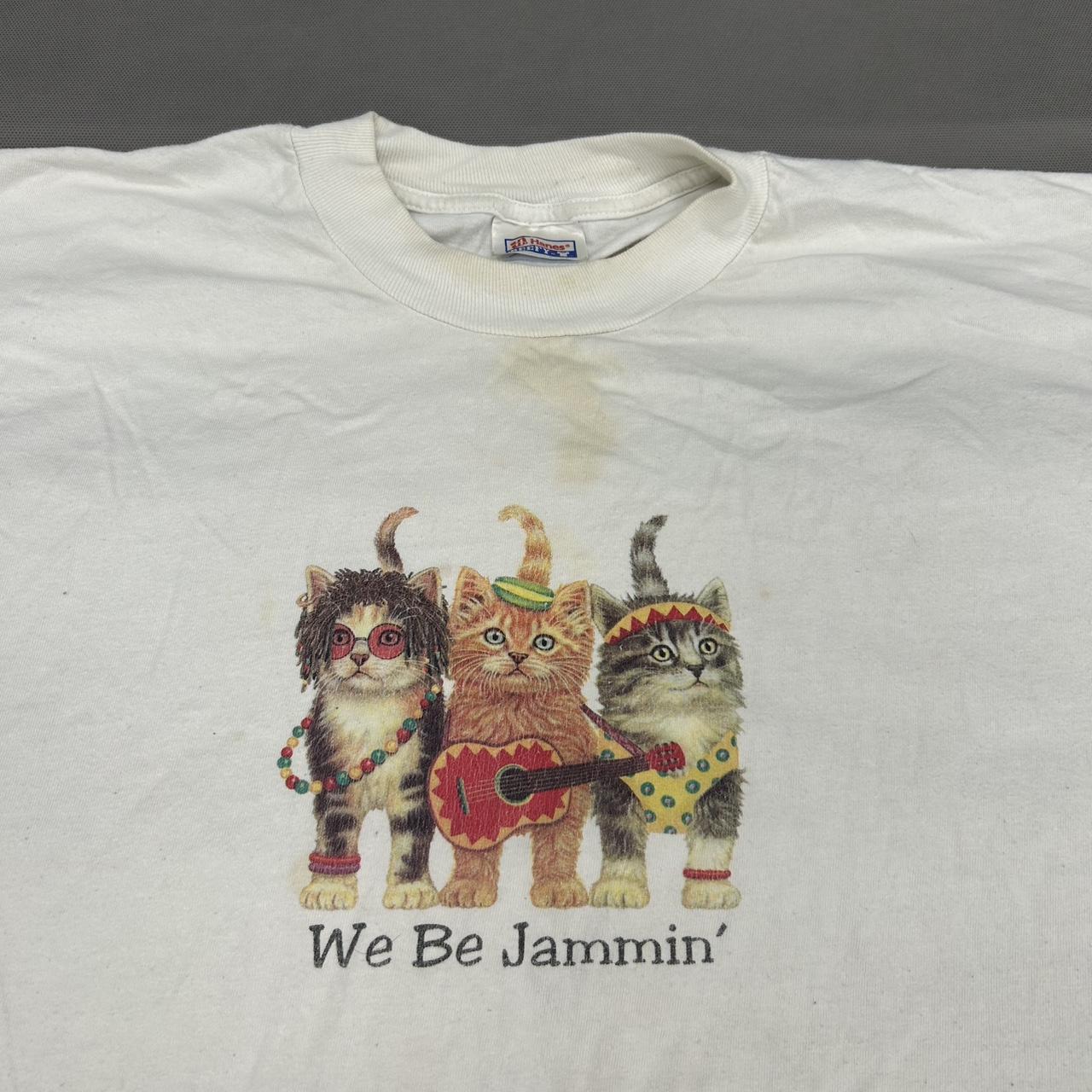 Funny Cat Butts We Be Jammin Mon Rasta Graphic... | Depop