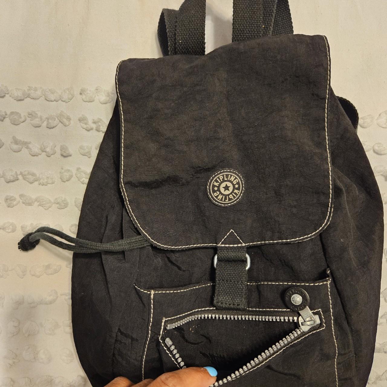 Kipling Small Black Backpack | Depop