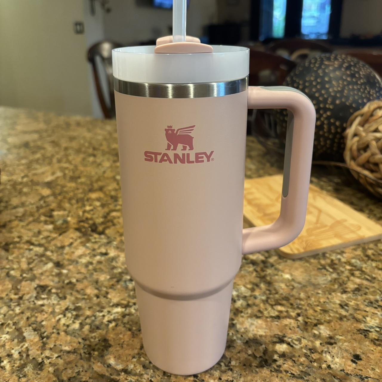 30oz pink and grey Stanley has a slight dent at the... - Depop
