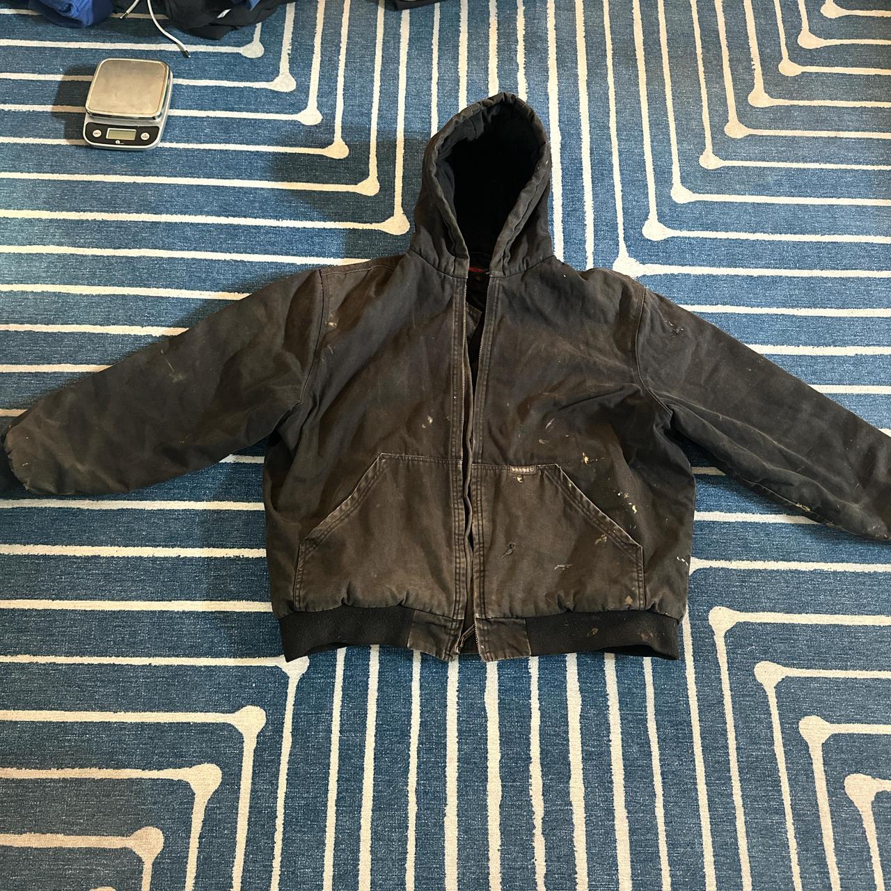 Vintage distressed carhart style jacket (Wolverine... - Depop