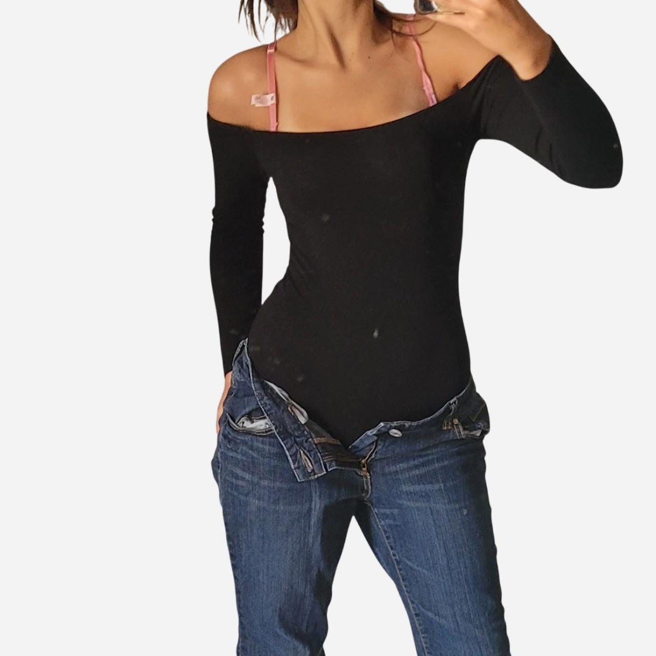 black off the shoulder body suit. never worn out,... | Depop