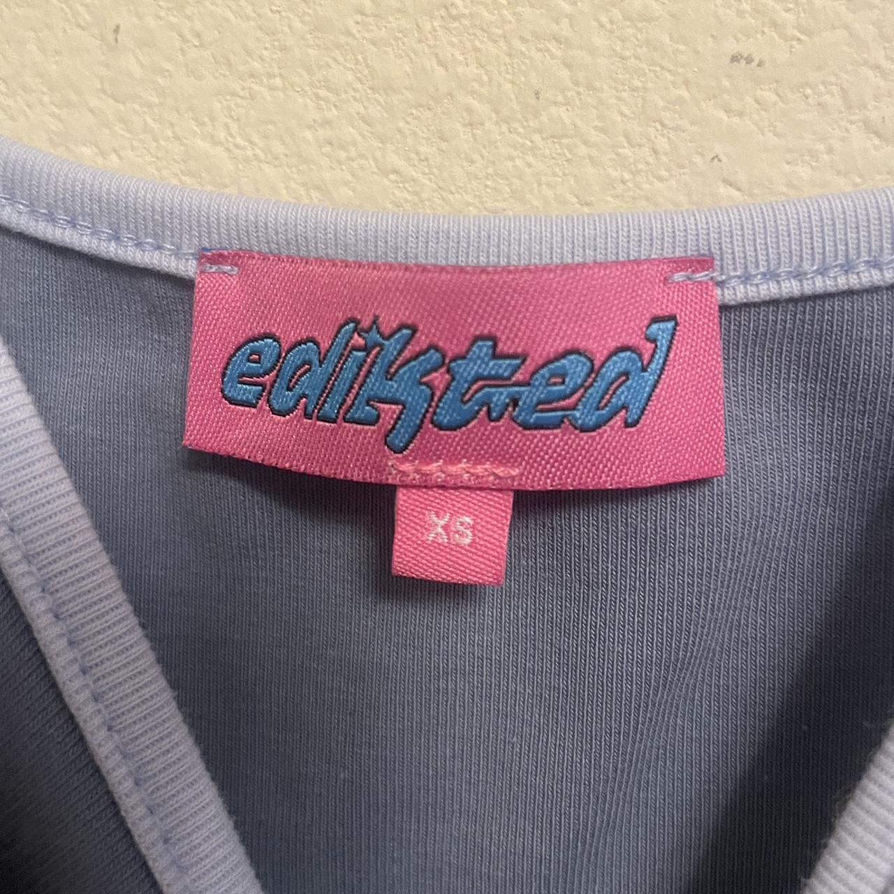 EDIKTED blue tank xs - Depop