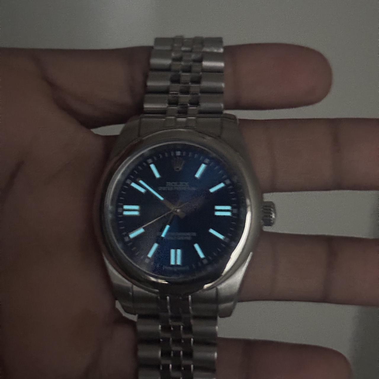 Luxury Explorer Clone Dark Blue Dial Automatic... - Depop