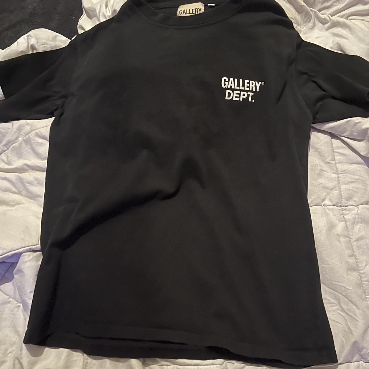 Gallery Dept. black and white long sleeve t-shirt - Depop