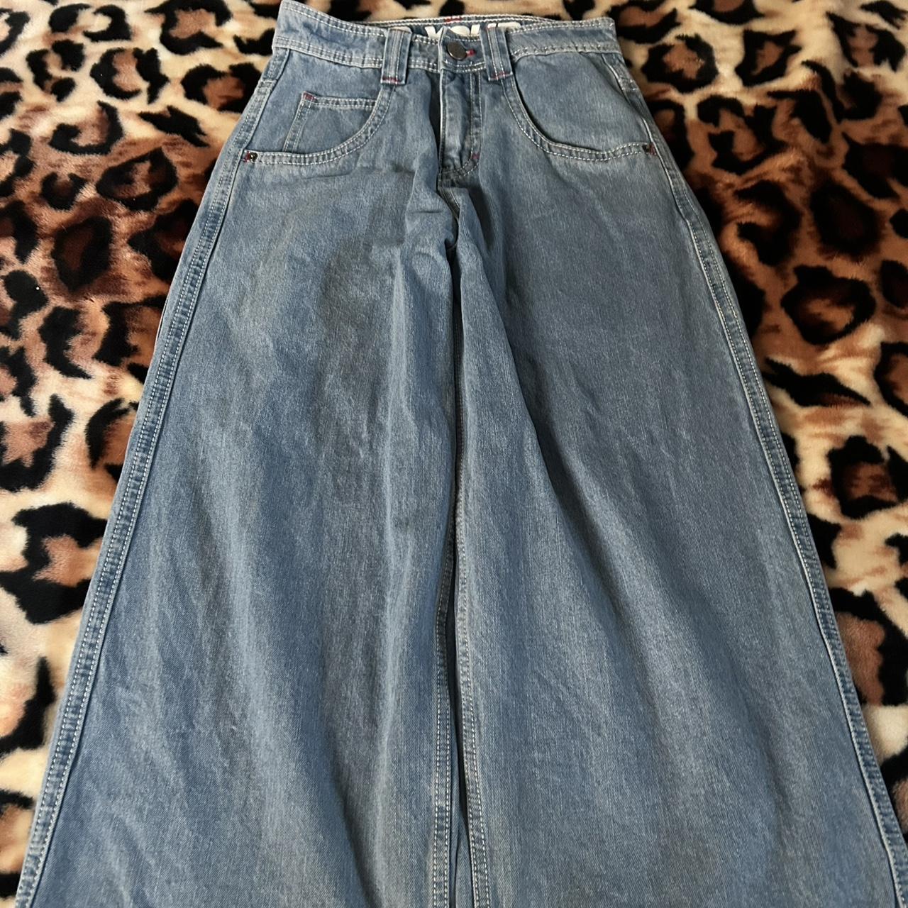 Super Baggy MEGA Rave Navy Blue Alab Jeans -I accept... | Depop