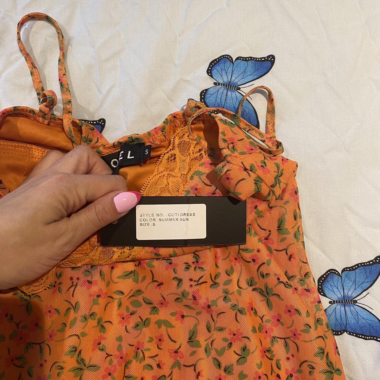 brand new with labels orange motel rocks mini dress... - Depop