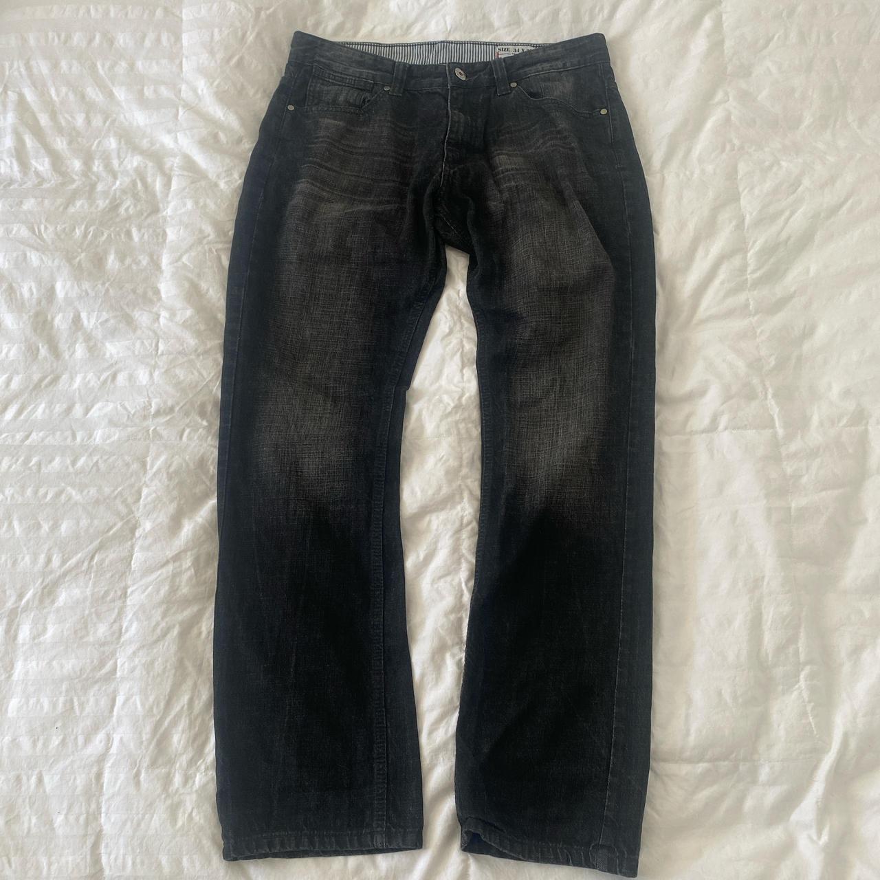 Black dodeca straight fit jeans size 34/33 - Depop