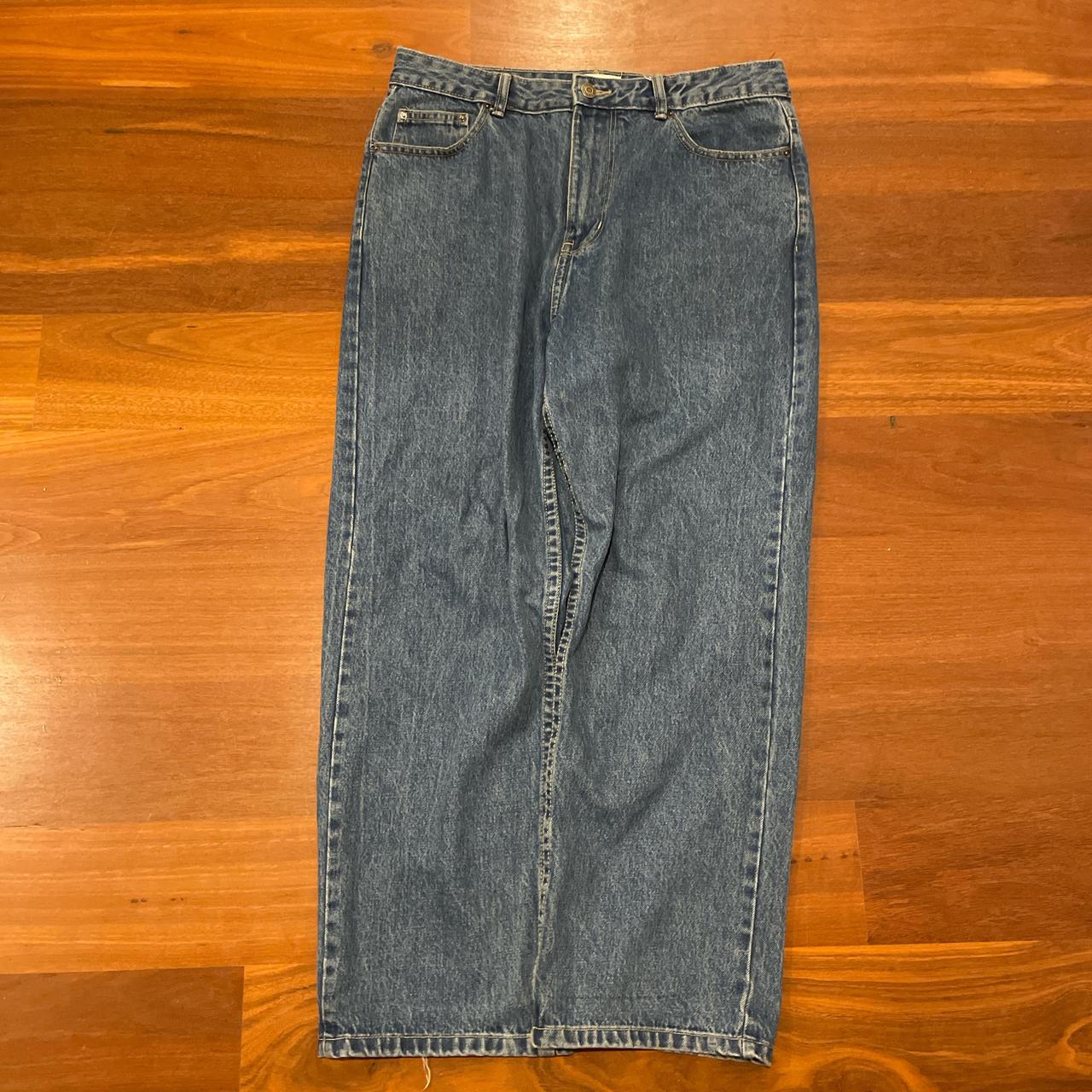 Hallesteins Absent Baggy Jeans Blue W32 Nice wash... - Depop