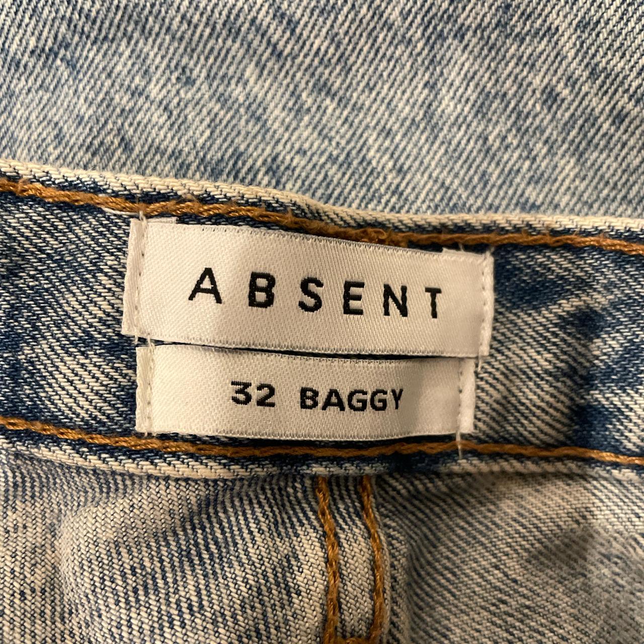 Hallesteins Absent Baggy Denim Shorts Light Blue W32 - Depop