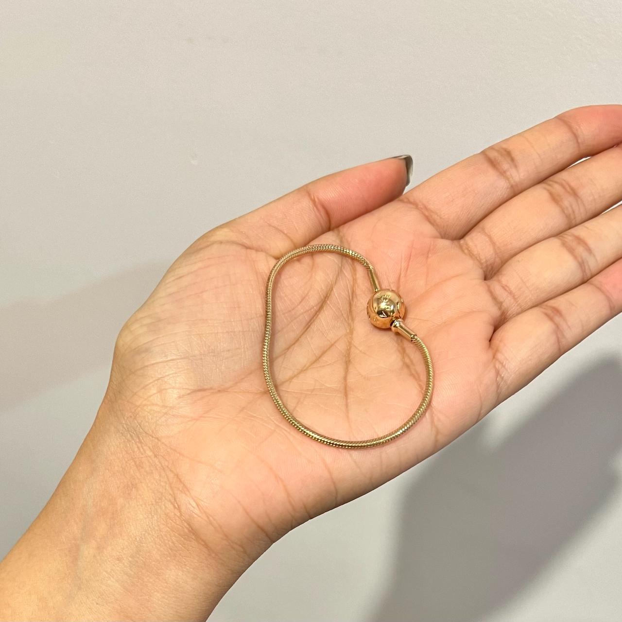 Pandora Essence rose gold snake bracelet FIXED... | Depop