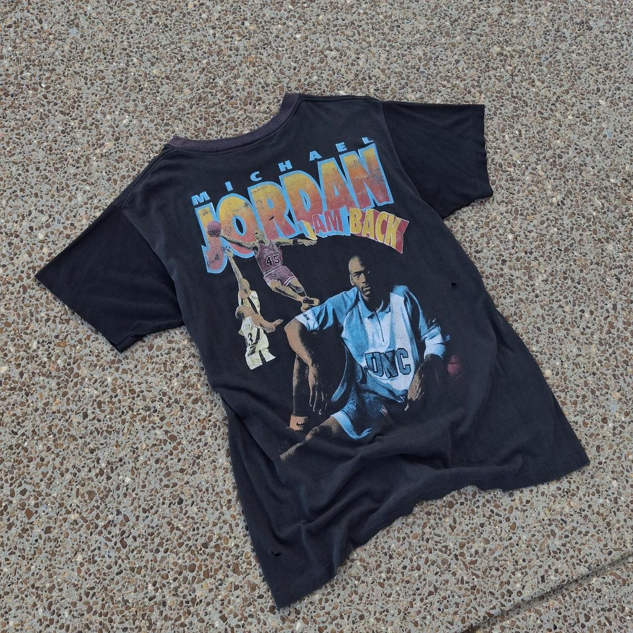 90s Michael Jordan rap tee 3-tone grail Size... | Depop