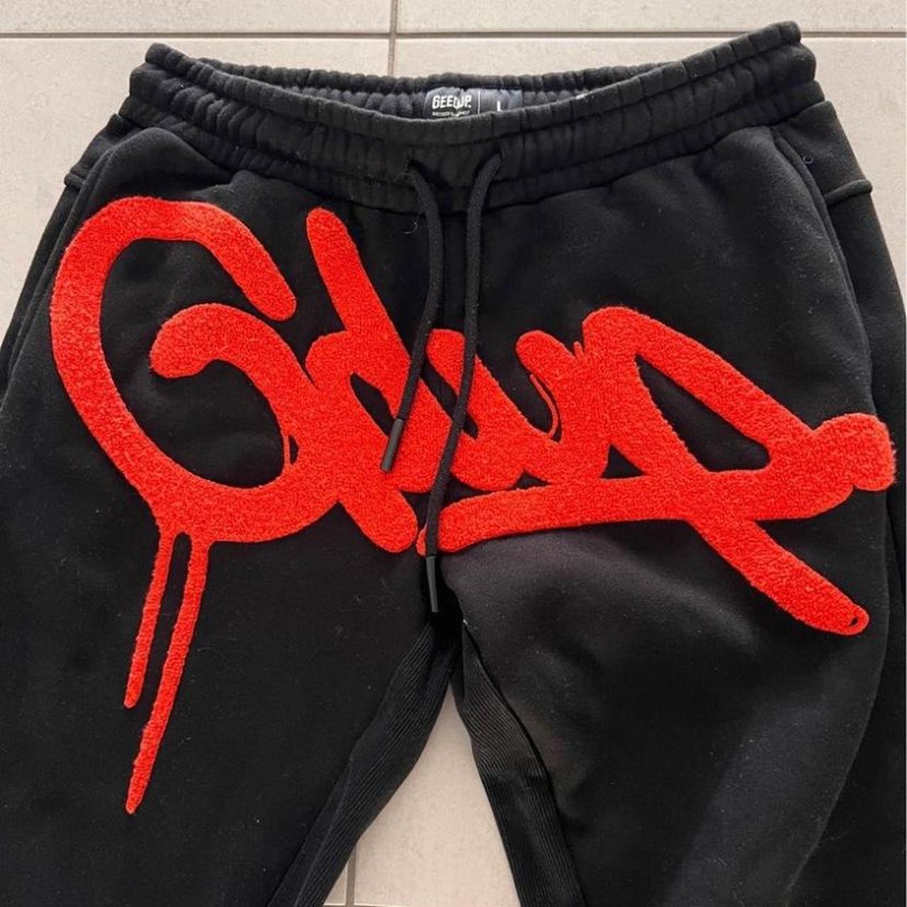 Geedup Black and Red Pants Size M, L, XL Brand new... - Depop