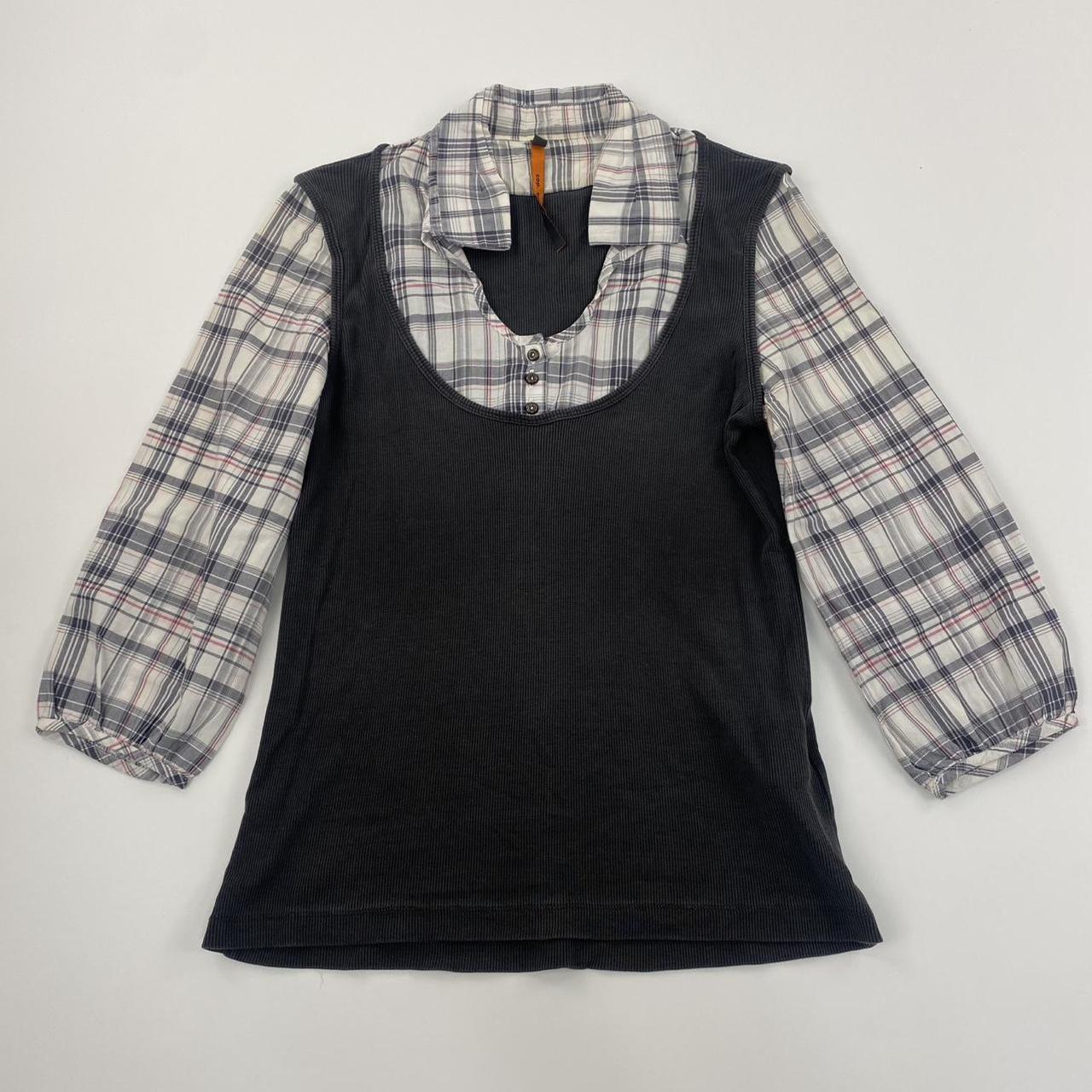 229. cop copine nerd top 🤓 coolest plaid shirt... | Depop